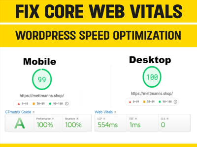 Core web vitals issues fixed, website speed optimization, fix lcp, cls | Upwork