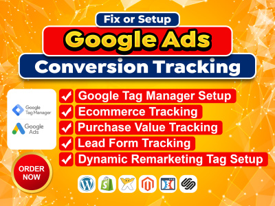 Setup google ads conversion tracking, dynamic remarketing with tag manager | Upwork
