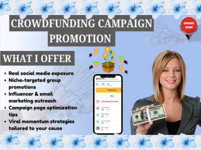Crowdfunding campaign promotion via gofundme kickstarter indiegogo | Upwork