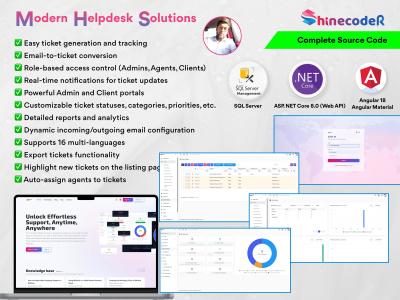 Helpdesk Ticketing System in Angular 19 & ASP.NET Core 8 + Source Code | Upwork
