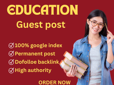 Education guest post with HQ education backlinks on high DA education ...