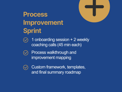 CX-Focused Process Improvement Sprint (Coaching Style) | Upwork