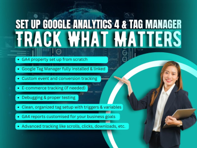 Set Up Google Analytics 4 and Tag Manager | Upwork