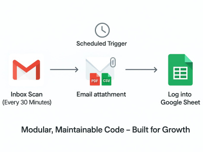 Gmail Attachment to Google Sheet Extractor | Upwork