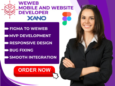 Web and mobile applications created with weweb and xano or airtable | Upwork