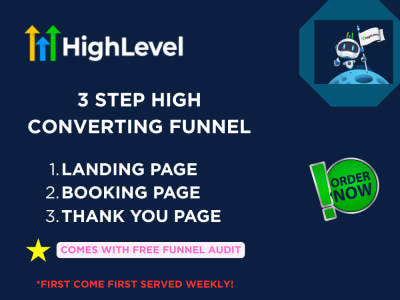 High-Converting 3 step funnel on Go High Level | Upwork