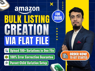 Create, fix or merge amazon parent child variation listing via flat file | Upwork