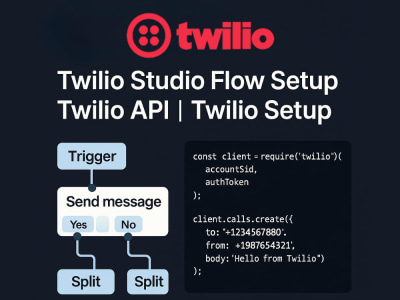 Twilio studio flow setup | Twilio API | Twilio Setup | Upwork