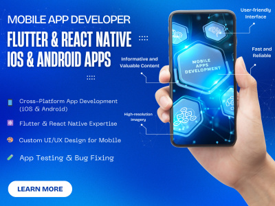 Mobile App Developer | Flutter & React Native | IOS & Android Apps | Upwork