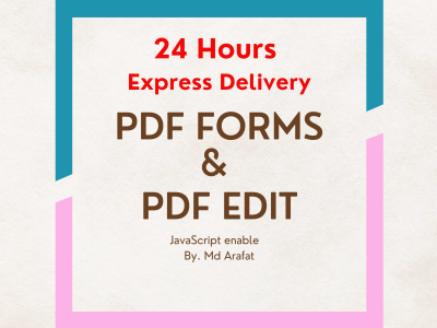 A Professional Fillable PDF Form for Your Business or Personal Use | Upwork