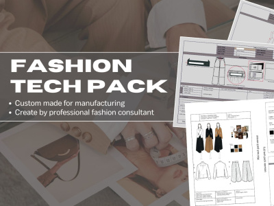 A finished manufacturing-ready tech-pack for your fashion product | Upwork