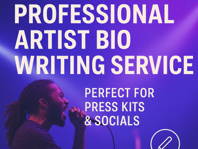 A unique and professional artist bio for your press kit or EPK | Upwork