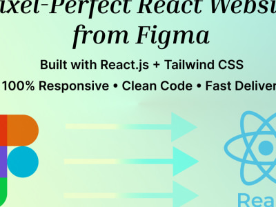 A conversion from Figma design to pixel-perfect React & TailwindCSS website | Upwork