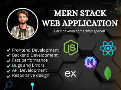 Web application in Node| Express | React | Mongo DB| Next | MERN | Upwork