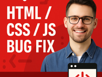 Fix HTML CSS JavaScript Bugs Fast | Front-End Developer for Hire | Upwork