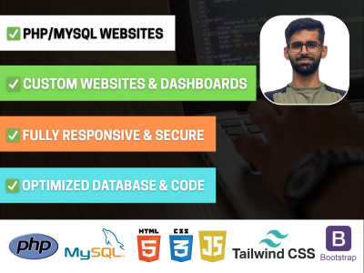 Responsive PHP/MySQL custom websites & dashboards | Upwork