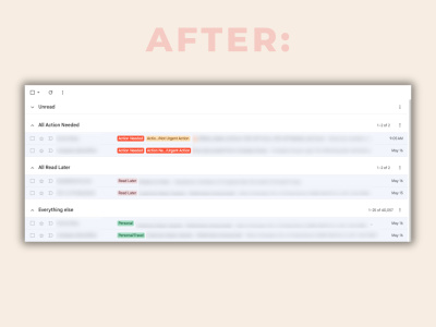 A calm, organized inbox with smart systems | Upwork