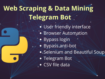 Python web scraping and automation using Selenium & BeautifulSoup | Upwork