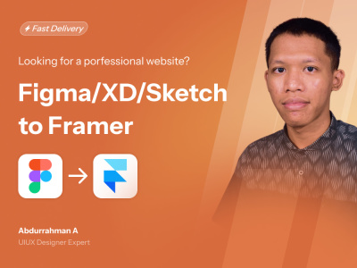 Figma/Sketch/XD to Framer | Convert Figma to Framer | Framer Expert | Upwork