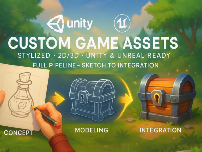Custom Game Assets for Unity/Unreal – Stylized, 2D/3D, Ready-to-Use | Upwork