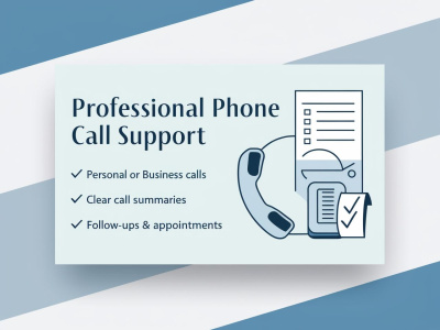 Professional phone call service for personal or business needs | Upwork