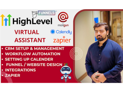 Virtual assistant for funnel ,workflow, automation and account setup ...