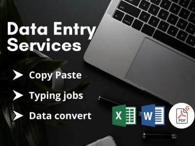 Data entry, typing, convert PDF, copy paste, web research | Upwork