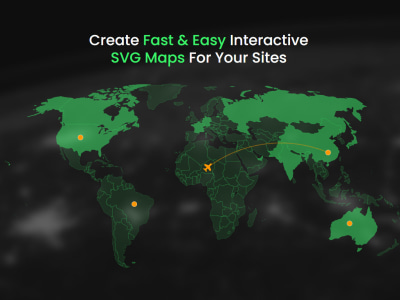A clickable interactive map | Upwork