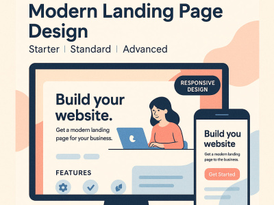 🌐 Custom Modern Landing Pages – Convert More, Impress More! | Upwork