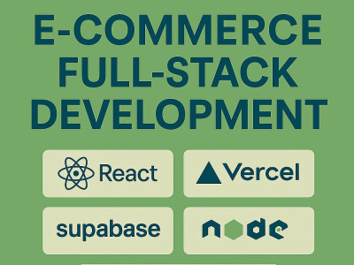 E-commerce full-stack development React Vercel Supabase Node | Upwork