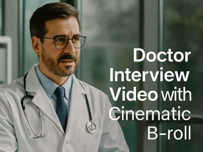 A Doctor Interview Video with Cinematic B-roll for your Clinic | Upwork