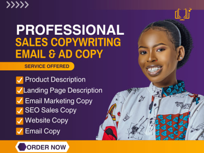 A persuasive sales copy, high converting copywriting, Email & Ad copy | Upwork