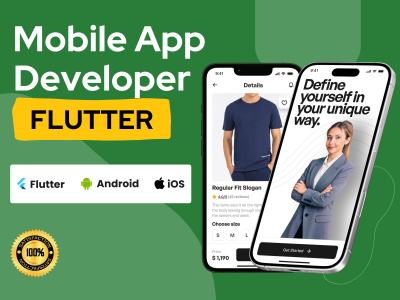 Ecommerce Mobile App | Android iOS Mobile App | Flutter dart firebase | Upwork