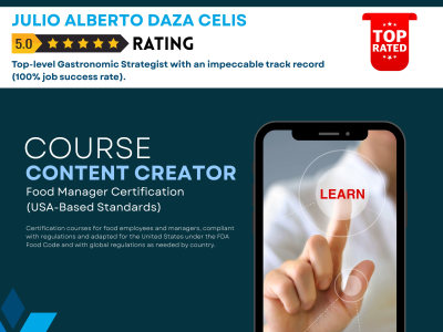 Course Content Creator - Food Management Certification | Upwork