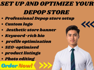 A set-up and optimize depop store for maximum sales with custom ...