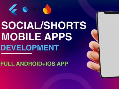 FULL SHORTS/SOCIAL MEDIA APP WITH FLUTTER AND FIREBASE. ANDROID/IOS. ADS | Upwork