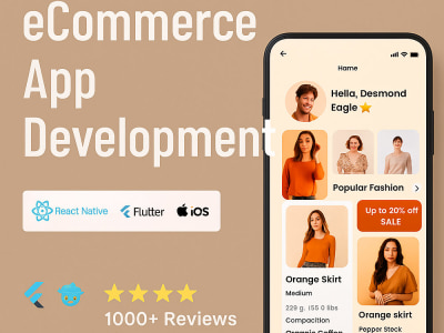 Ecommerce Mobile App | iOS Android Mobile App | Flutter dart | Upwork