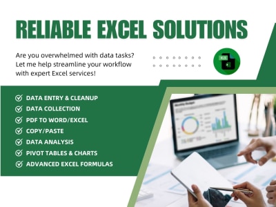 Reliable Excel Services: Data Entry, Formatting, Analysis, and Cleaning ...