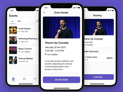 Ticket Booking / Events App like Eventbrite, Meetup or TicketMaster ...