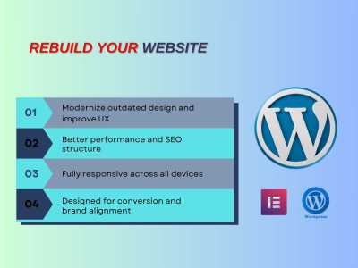 Rebuild Website | Redesign Website | Revamp Website | Elementor | Upwork
