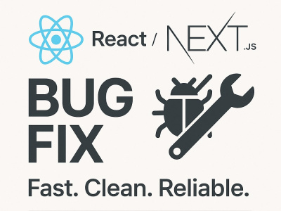 Bug fix for React or Next.js app | Upwork