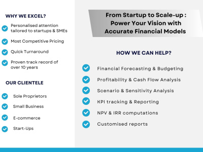 A Dynamic Financial Model with Projections, Scenarios & Formulae | Upwork