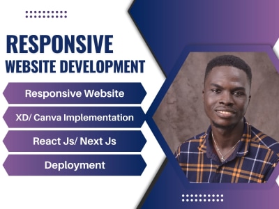 Converted psd figma design to responsive sass website html react next js | Upwork