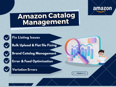 Fix amazon listing issue, manage catalog bulk upload and variation error | Upwork