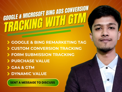 Google Ads, Microsoft Bing Ads Conversion Tracking for your website Via GTM | Upwork