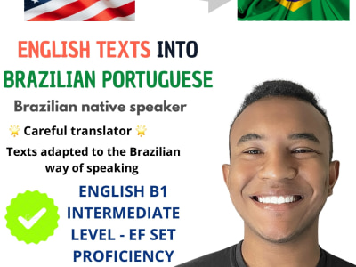 ENGLISH TO BRAZILIAN PORTUGUESE TRANSLATION | Upwork