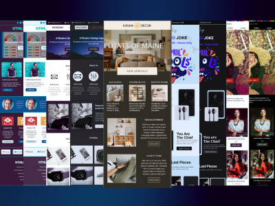 Dark Mode HTML Email Design: Responsive & Outlook Compatible Templates ...