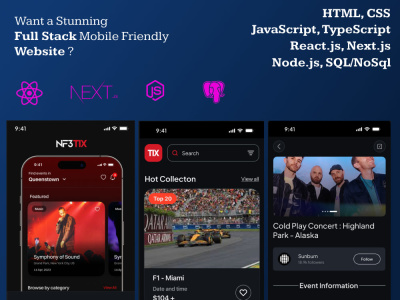 Full Stack Web Development with React.js, Next.js, Express.js | Upwork