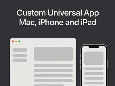A macOS & iOS Universal App – Apple-Grade UI/UX, Built with SwiftUI | Upwork