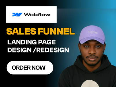 Sales funnel in Webflow, landing page in Webflow and funnels | Upwork